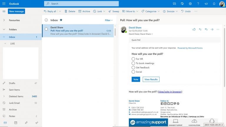 How to use Microsoft Quick Poll in Outlook on the Web plus update on ...