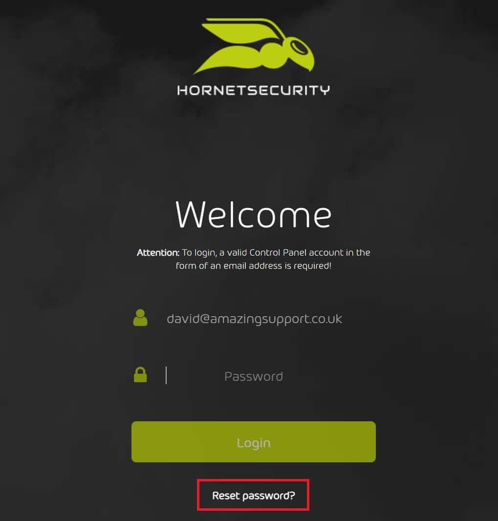 Steps to login to the new email filtering control panel | Amazing Support